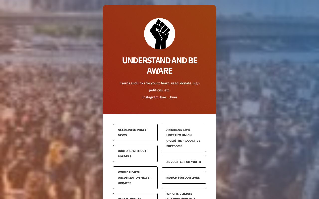 Understand and Be Aware